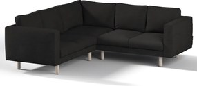 Potah na pohovku IKEA Norsborg rohová 4-místná barva černá látka pletený vzor