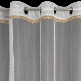 ZÁCLONA NA KROUŽCÍCH MERIL 300 CM X 250 CM CM BÍLÁ