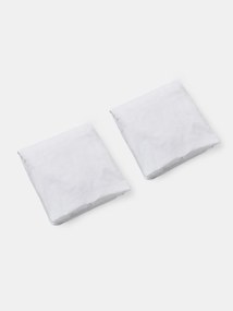 Sinsay - Bavlněná prostěradla z odolné tkaniny s gumou 2 pack - bílá