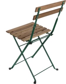 Zeleno-béžová kovová zahradní židle – Esschert Design