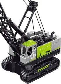 Jeřáb pásový stavební šedý / Hračka / plast / 20 cm / od 3 let