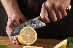 Santoku nůž 5" XINZUO AIČI 67 vrstev damaškové oceli