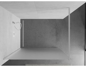 Mexen Kioto, Walk-In sprchová zástěna 100 x 200 cm, 8mm sklo námraza, bílý profil, 800-100-101-20-30