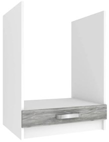 Kuchyňská skříňka Belini spodní pro vestavnou troubu 60 cm šedý antracit Glamour Wood
bez pracovní desky  TOR SDP60/0/WT/GW/0/U