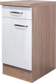 Flex-Well Kuchyňská skříňka Valero spodní, zásuvky + dvířka, 40 x 86 x 57,1 cm