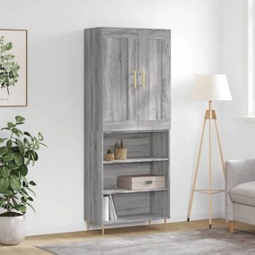 vidaXL Skříň highboard 69,5 x 34 x 180 cm kompozitní dřevo [3200061] Barva: kouřový dub