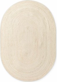 Hanse Home, Kusový koberec Jute Braided 106007 Ivory ovál, 160x230 ovál, béžová, chodba / předsíň