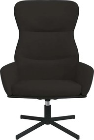Relaxační křeslo černé samet 341114