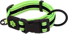 Active Dog Fluffy M limetka / Obojek pro psy / Nylonový / Reflexní prv