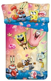 JERRY FABRICS Povlečení Sponge Bob Party micro Polyester - mikrovlákno, 140/200, 70/90 cm
