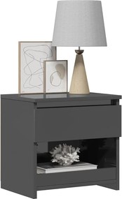 vidaXL Noční stolky 2 ks 40 x 30 x 39 cm kompozitní dřevo [803460] Barva: Černá