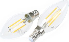 T-LED LED žárovka svíčka Filament 4W E14 stmívatelná 03340