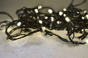 SOLIGHT LED vánoční řetěz, 3m, 20 LED, 3 x AA, teplé bílé světlo, zelený kabel