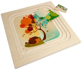 Hess Dřevěné puzzle roční období