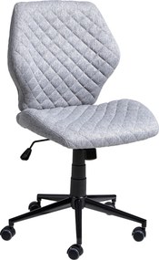 XXXLutz OTOČNÁ ŽIDLE, tkaná látka, světle šedá Carryhome - Otočné židle - 001885002301