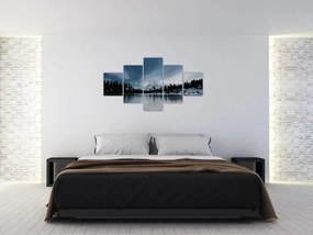 Obraz - Na zamrzlém jezeře (125x70 cm)