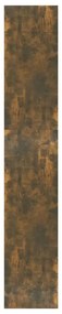 Petromila Knihovna/dělicí stěna kouřový dub 80x30x166 cm kompozitní dřevo
