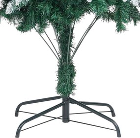 Umělý vánoční stromek se šiškami a bílým sněhem 240 cm 321018