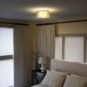 HOMCOM Stropní lampa s akrylovým stínidlem, kov, kompatibilní s halogenovými a LED žárovkami