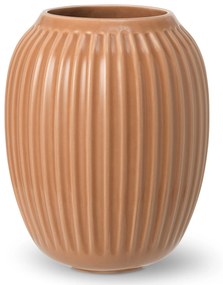 KÄHLER Keramická váza Hammershøi Caramel 21 cm, hnědá barva, porcelán