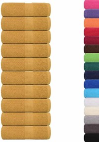 Ručníky pro hosty FROGN 10 ks zlaté 30x50 cm 360 g/m² 136805