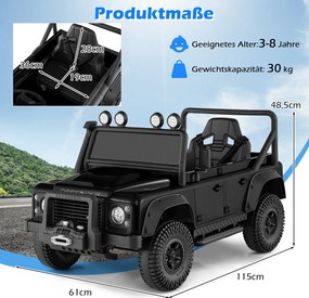 Costway Elektrické autíčko Land Rover Defender dětské elektrické vozítko