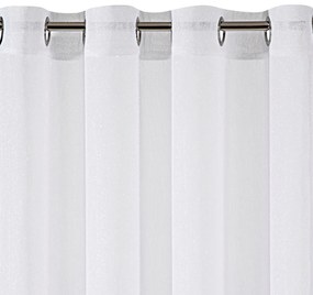 Bílá záclona na kroužcích AMARO 350x250 cm