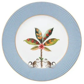 Pip Studio La Majorelle talíř Ø 21cm, modrý (Talíř z tenkostěnného porcelánu)