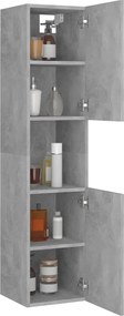 vidaXL Koupelnová skříňka 30 x 30 x 130 cm dřevotříska [805001] Barva: hnědý dub