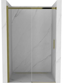 Mexen OMEGA posuvné posuvné sprchové dveře do otvoru 110 cm, zlatá-transparentní, 825-110-000-50-00