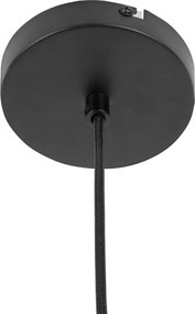 Černé kovové závěsné svítidlo se stínidlem z papírového výpletu ø 80 cm Sombra – Leitmotiv
