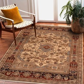 Koberec KESHAN, třásně 1255/53525 béžový / terakota