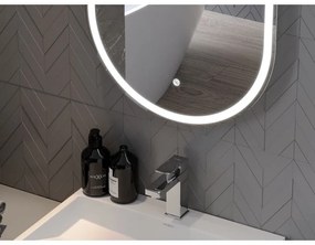 Mexen Bono, LED koupelnové zrcadlo s podsvícením 55 x 155 cm, 6000K, ochrana proti zamlžování, 9816-055-155-611-00