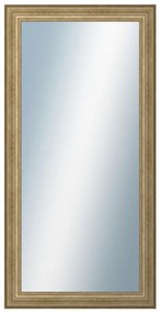 DANTIK - Zarámované zrcadlo - rozměr s rámem cca 60x120 cm z lišty HRAD stříbrná patina (2823)
