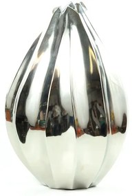 Váza Dôme Deco nikl barva / provedení: stříbrná, materiál: nikl, průměr: 20, užití: interiérové, výška do:: 30