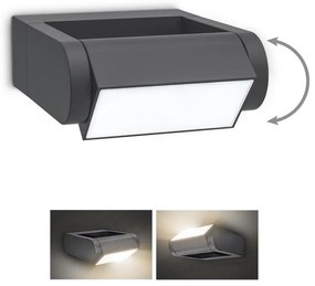 Brilagi - LED Venkovní nástěnné svítidlo CROTONE LED/7W/230V antracit IP54