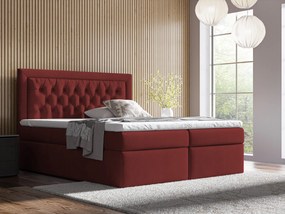 Eka Kontinentální čalouněná postel Mona - Kronos (180x200 cm) Barva látky: Červená (20)