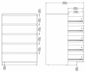 Tvilum Komoda Simplicity 231 bílý lesk