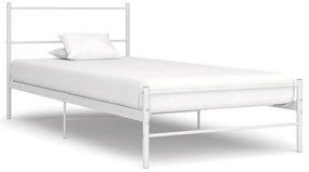 Rám postele bílý kov 100 x 200 cm,  284693 HangarStore.cz