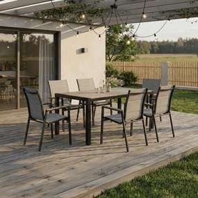 Zahradní židle FIORETTA - polywood, síťovina, hliník, více barev