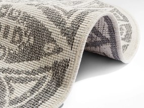 MK Original: Produkty s rodokmenem, Kusový koberec Mujkoberec Original Nora 104160 Grey Creme kruh – na ven i na doma, 200x200 (průměr) kruh, šedá, chodba / předsíň