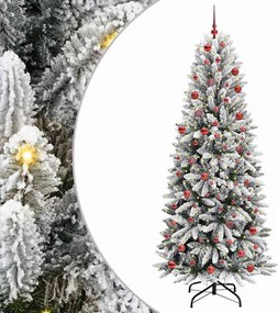 Umělý vánoční stromeček Bílá 210 cm PVC, plast, ocel a PE 3396057