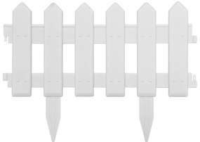 vidaXL Marketos Travní lemy 25 ks bílé 10 m PP