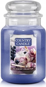 Country Candle Blueberry Cream Pop velká vonná svíčka 680 g