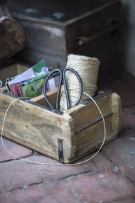 IB LAURSEN Dřevěný box s přihrádkami Brick mould, přírodní barva, dřevo