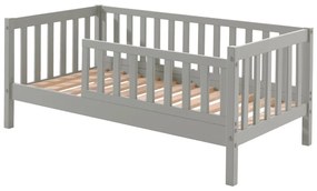 Šedá dětská postel Vipack Junior, 70 x 140 cm
