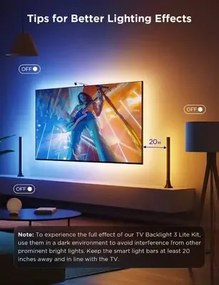 Govee H605A TV Backlight Kit 2 / LED panely / 48W / 425lm / BT / WiFi