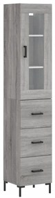 Skříň highboard šedá sonoma 34,5 x 34 x 180 cm kompozitní dřevo,  3199239