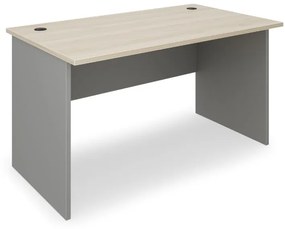 Stůl SimpleOffice 140 x 80 cm, dub světlý / šedá