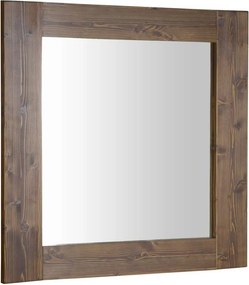 Sapho Brand - Zrcadlo v rámu 80x80 cm, mořený smrk BA051S
